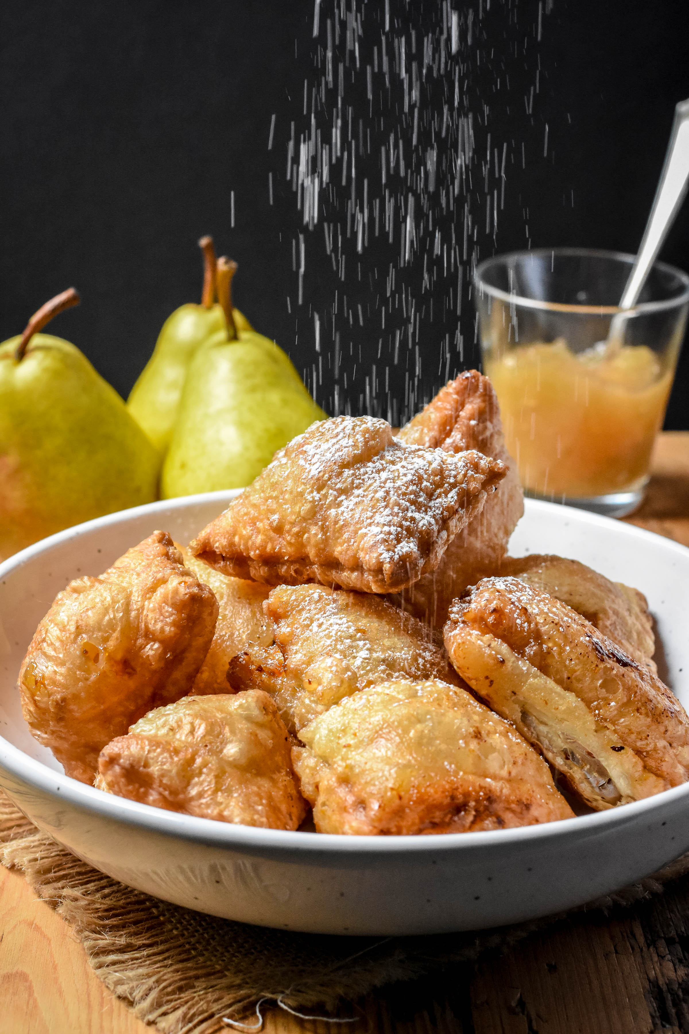 Pear Sauce Puff Pastry Fritters (Rissoles aux Poires) - Pardon Your French