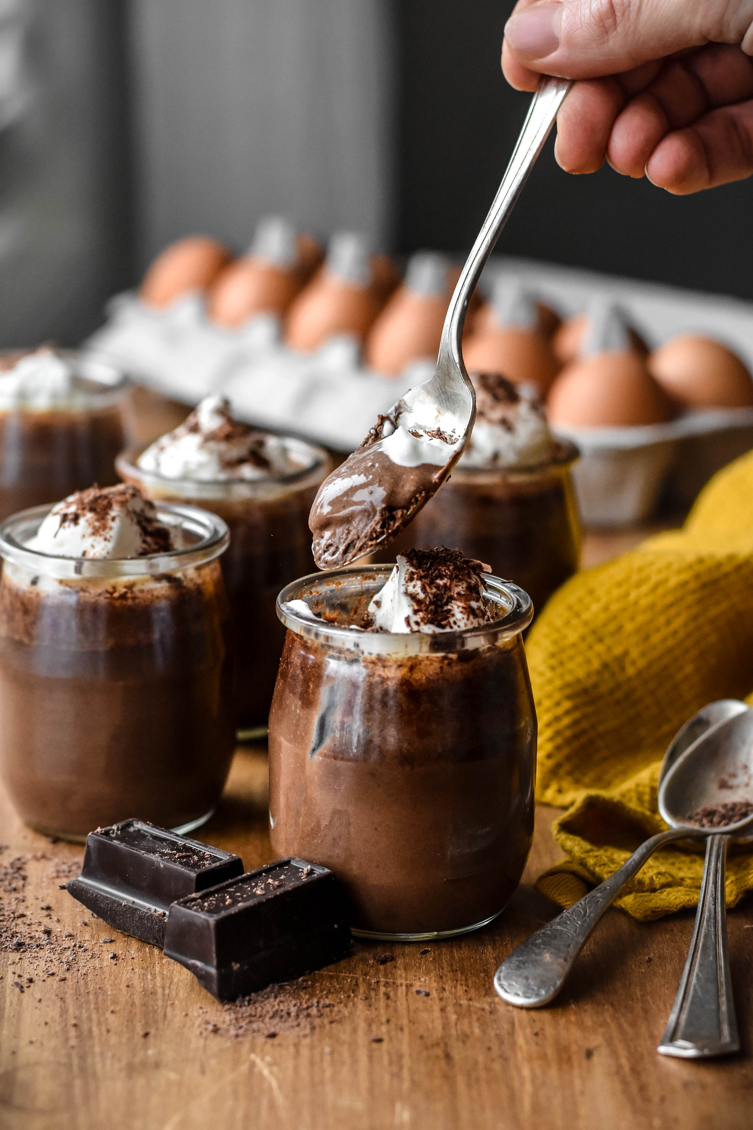 Classic French Chocolate Pots de Crème - Pardon Your French