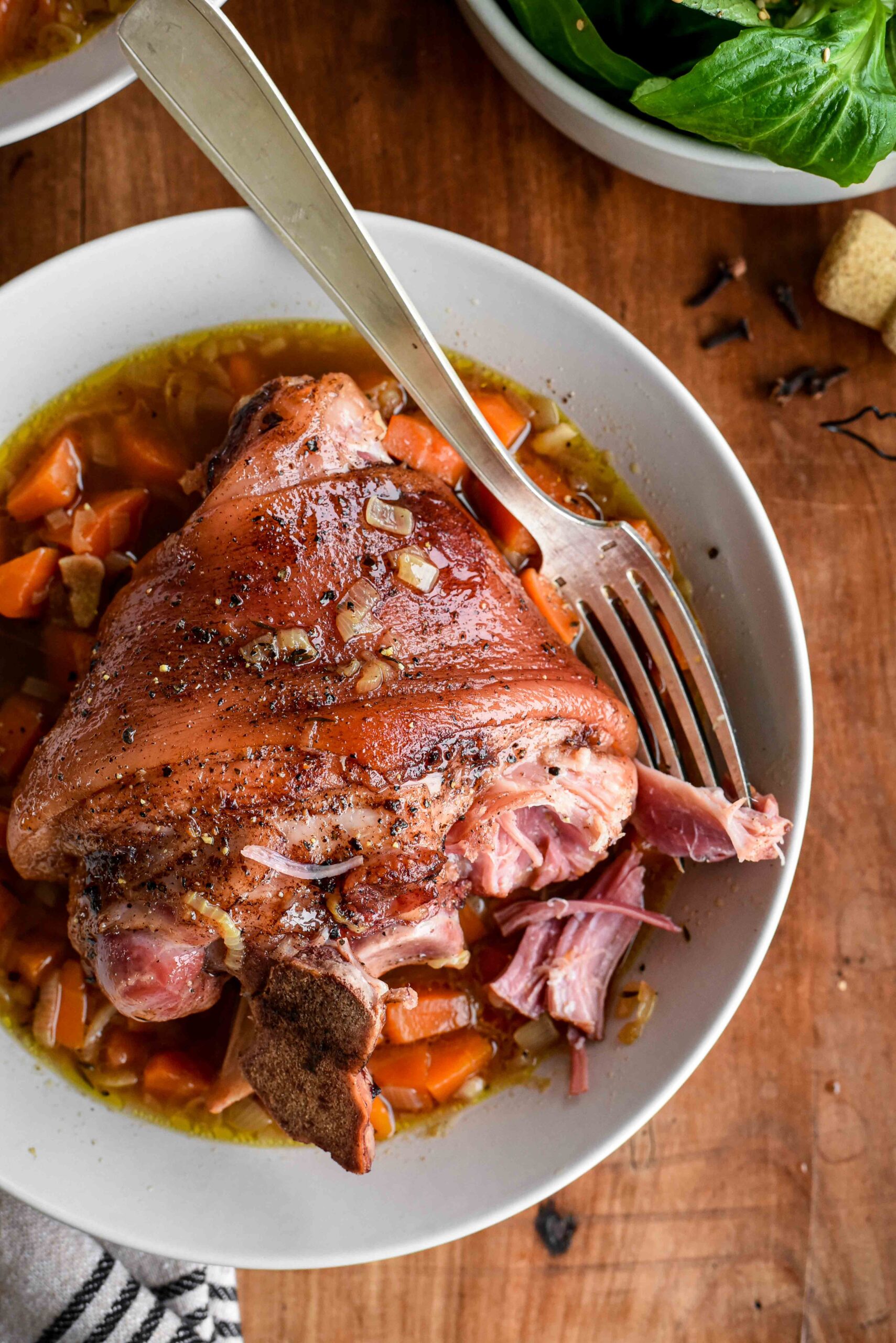 Beer-Braised Spiced Pork Shanks - Pardon Your French