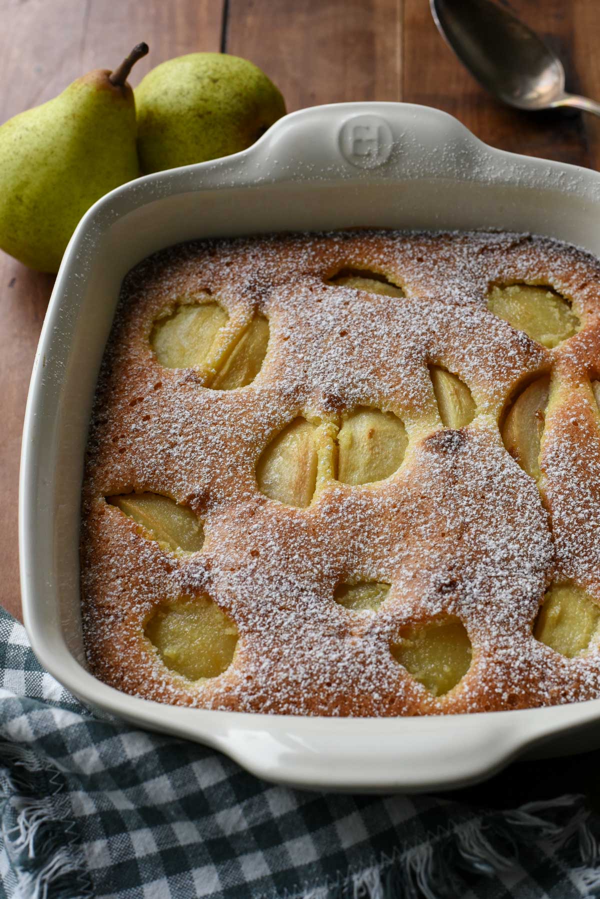 French Almond Pear Gratin (Gluten-free) - Pardon Your French