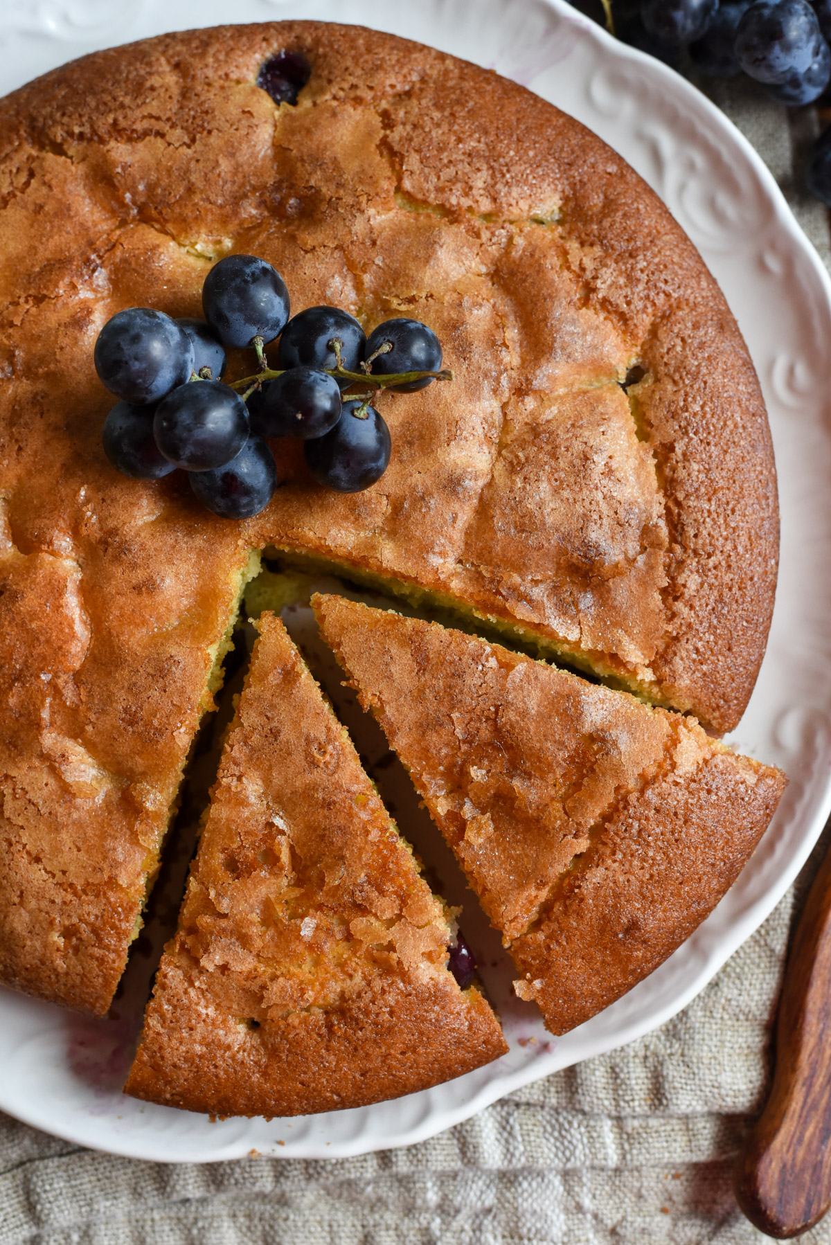 Grape Olive Oil Cake (Gâteau aux raisins) - Pardon Your French