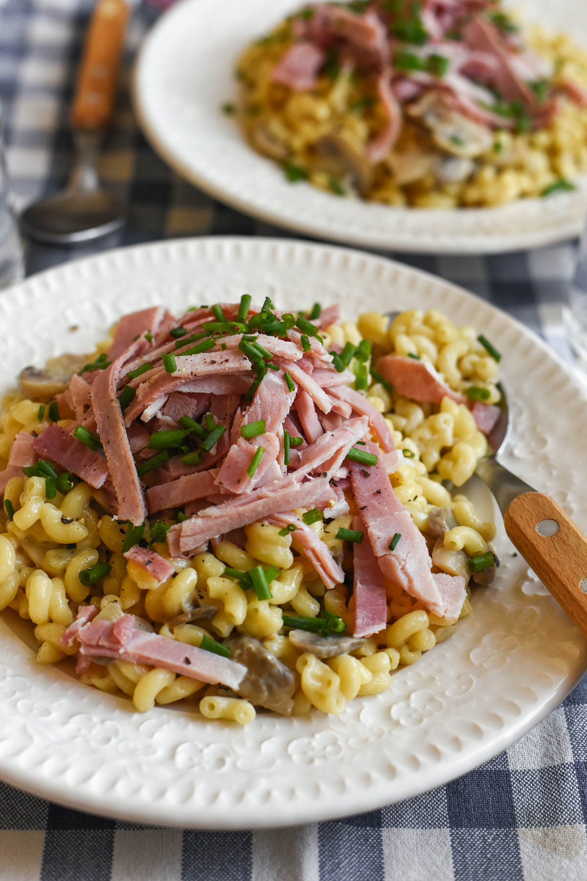 French Macaroni & Cheese with Ham (Coquillettes au Jambon) - Pardon ...